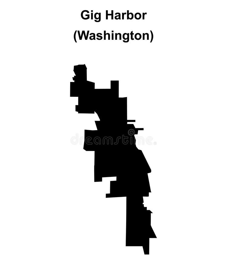 Mapa De Esquema Del Puerto De Gig Ilustración del Vector - Ilustración ...