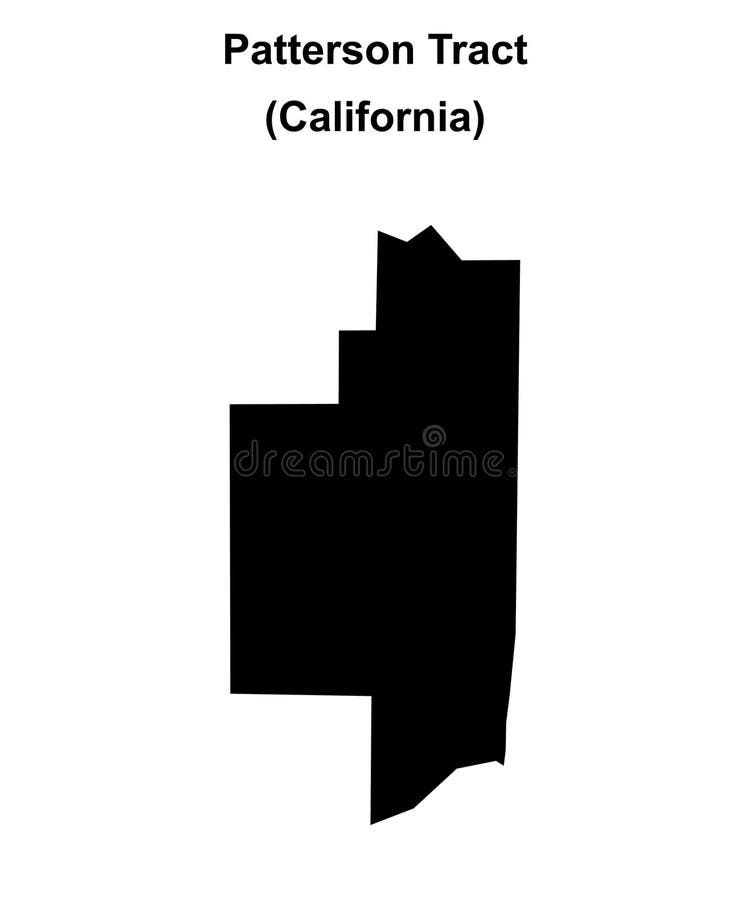 Mapa De Esquema Del Tract De Patterson Ilustración del Vector ...