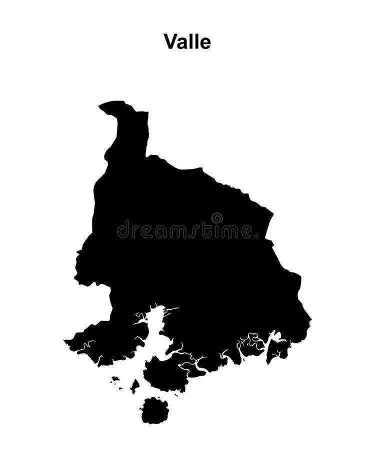 Mapa de esquema del Valle ilustración del vector. Ilustración de honduras - 360431362