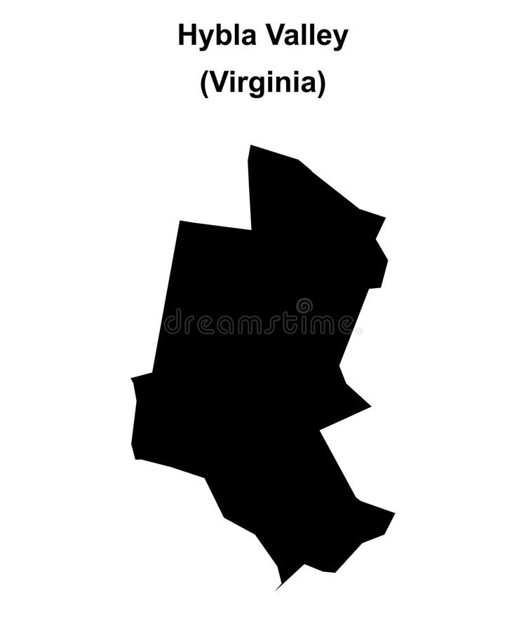 Mapa De Esquema Del Valle De Hybla Ilustración del Vector - Ilustración ...