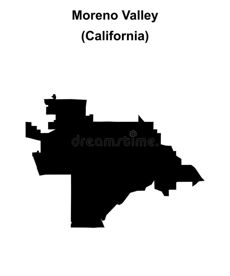 Mapa De Esquema Del Valle De Moreno Ilustración del Vector ...