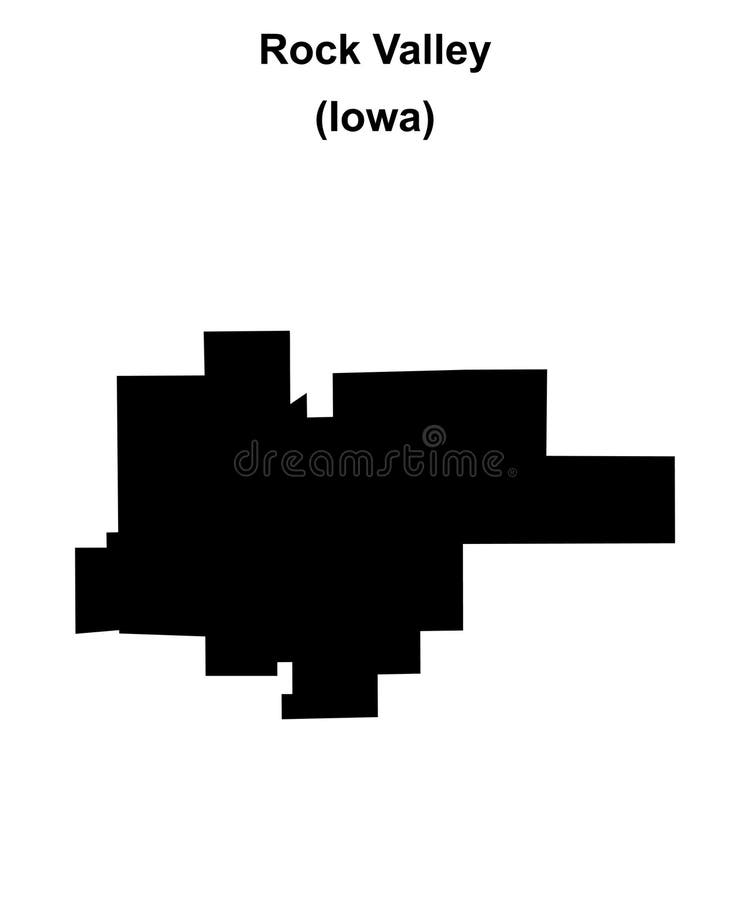 Mapa De Esquema Del Valle Del Rock Ilustración del Vector - Ilustración ...