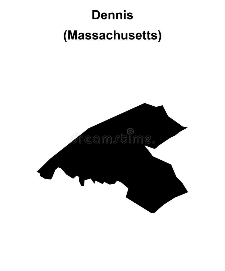 Mapa de esquema de dennis ilustración del vector. Ilustración de vector ...