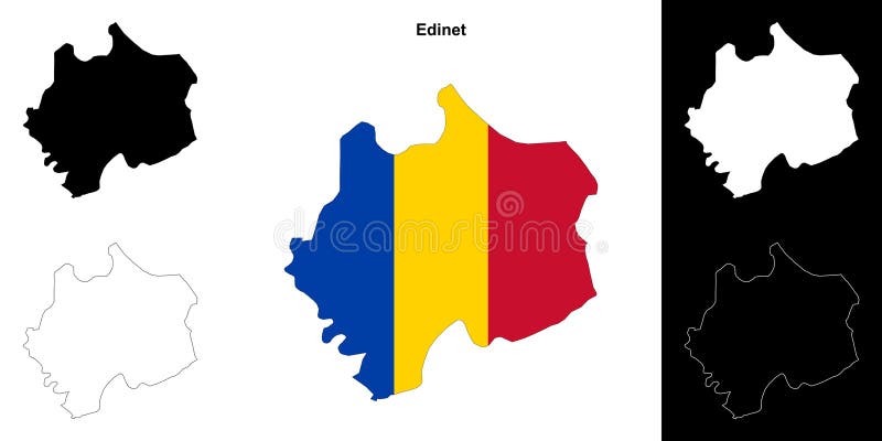 Mapa de esquema de edinet ilustración del vector. Ilustración de ...