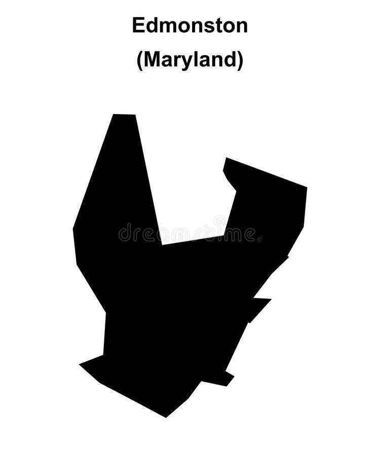 Mapa De Esquema De Edmonston Ilustración del Vector - Ilustración de ...
