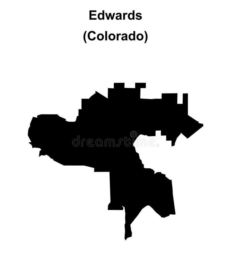 Mapa de esquema de edwards ilustración del vector. Ilustración de ...