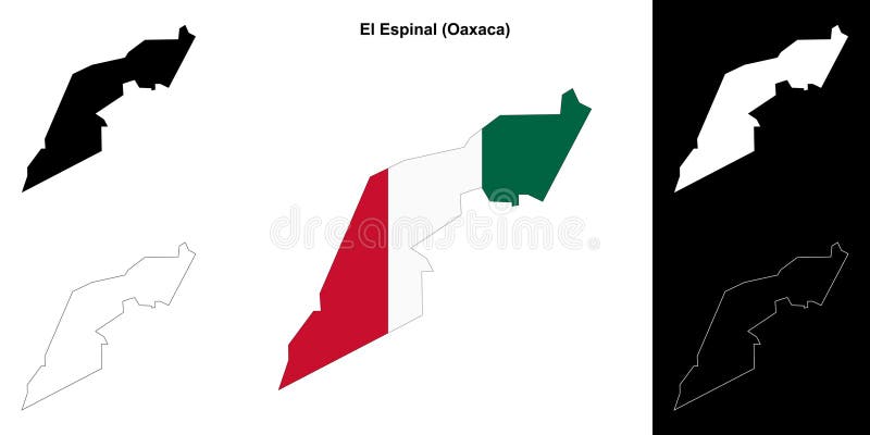 Mapa De Esquema De El Espinal Stock de ilustración - Ilustración de ...