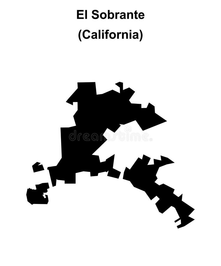 Mapa De Esquema De El Sobrante Ilustración del Vector - Ilustración de ...