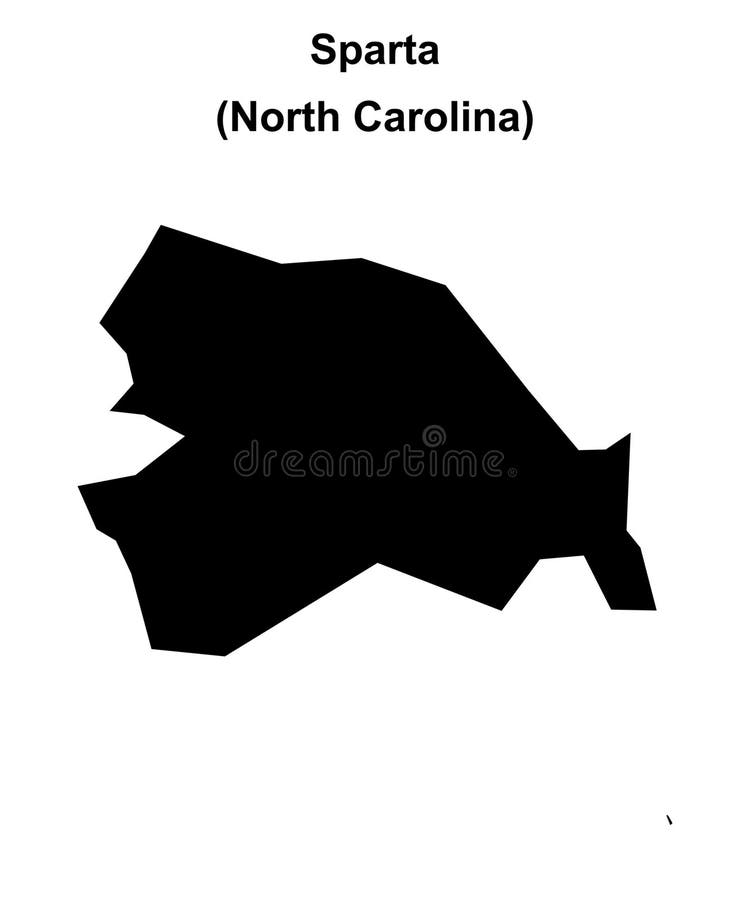 Mapa de esquema de esparta ilustración del vector. Ilustración de ...