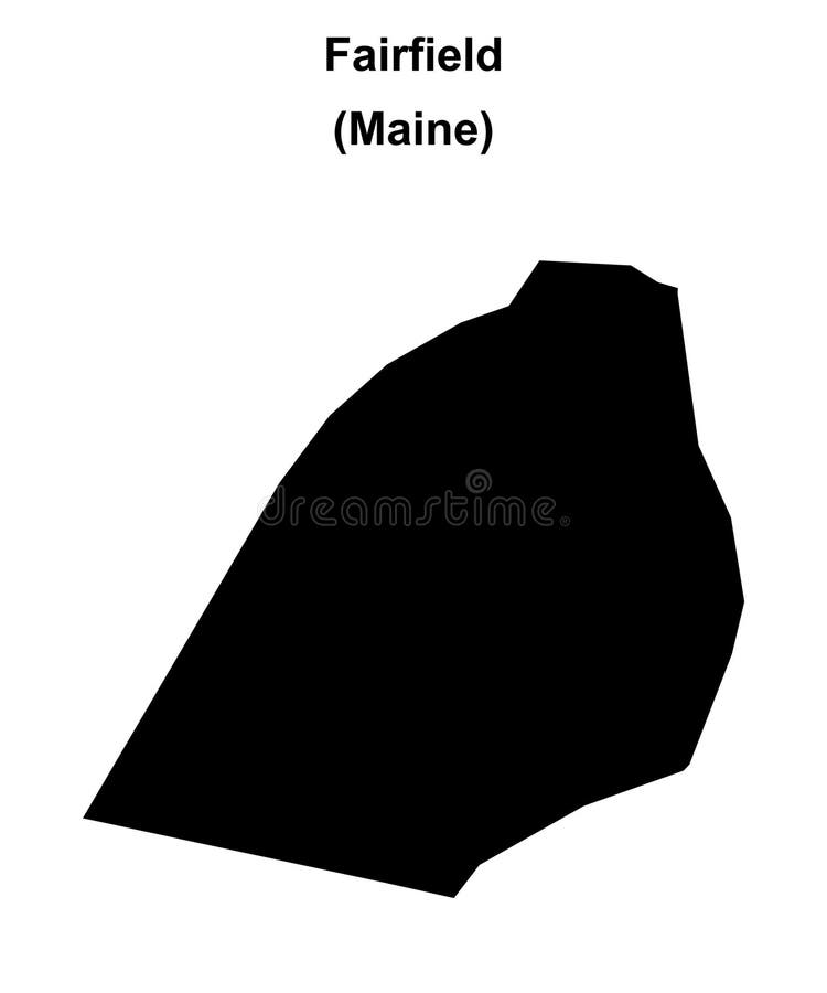 Mapa De Esquema De Fairfield Ilustración del Vector - Ilustración de ...