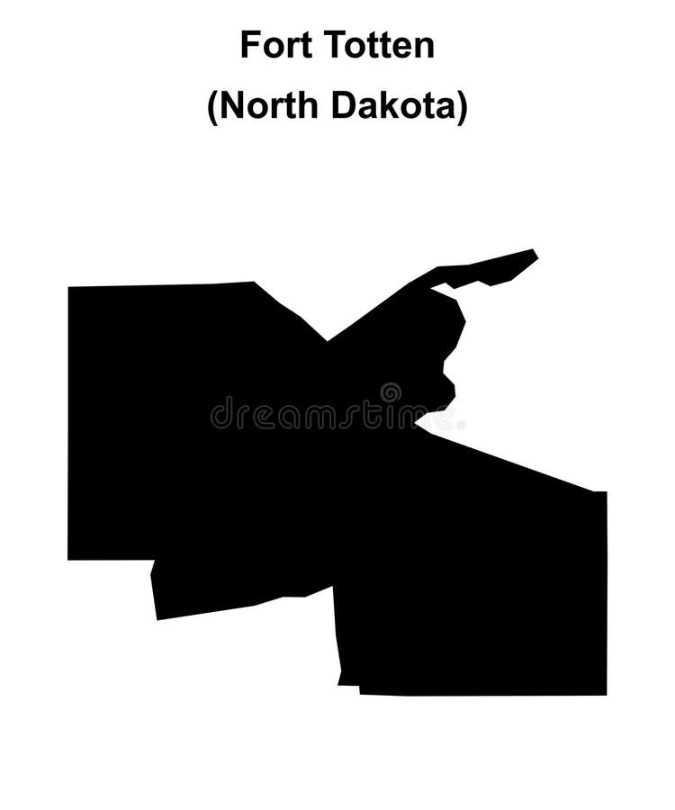 Mapa De Esquema De Fort Totten Ilustración del Vector - Ilustración de ...