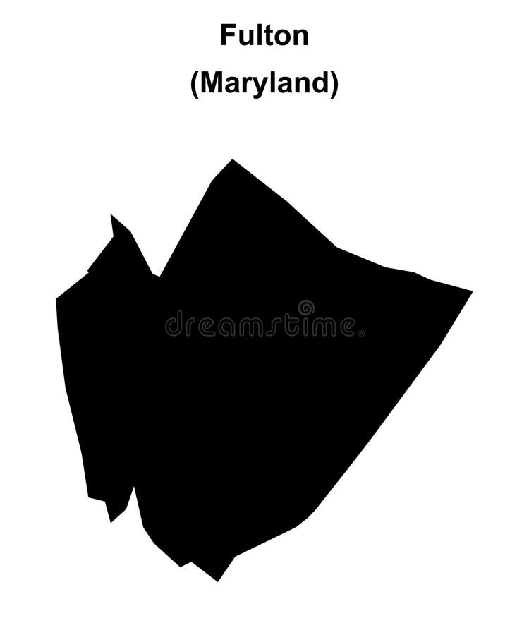 Mapa de esquema de Fulton ilustración del vector. Ilustración de ...