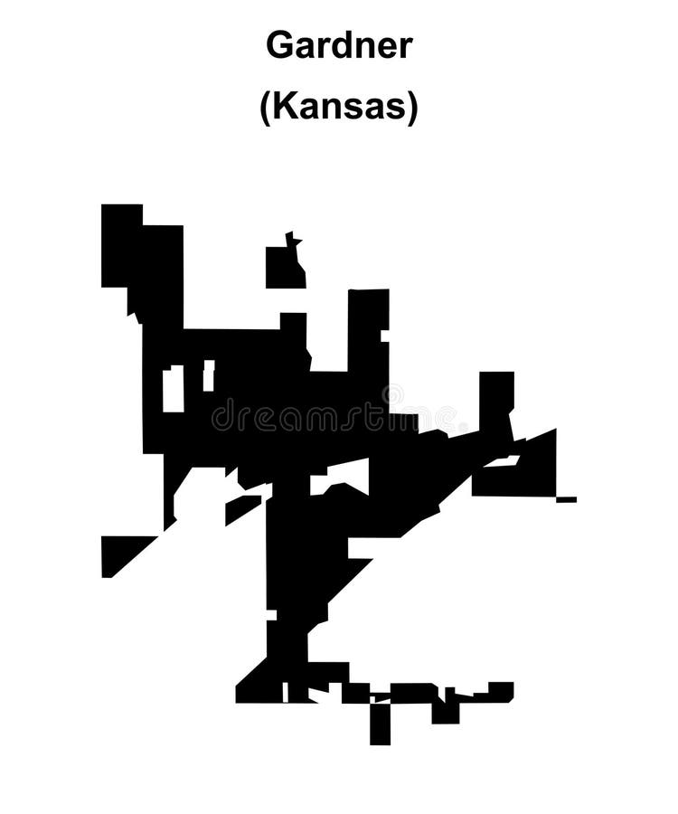 Mapa de esquema de gardner ilustración del vector. Ilustración de ciudad - 357328354