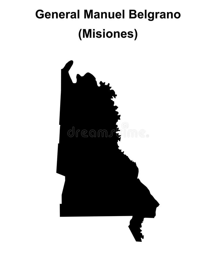 Mapa De Esquema General Manuel Belgrano Ilustración del Vector ...