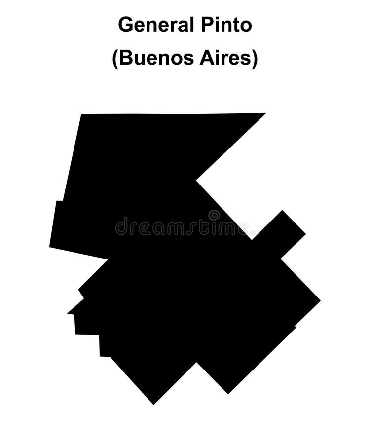 Mapa De Esquema General De Pinto Ilustración del Vector - Ilustración ...