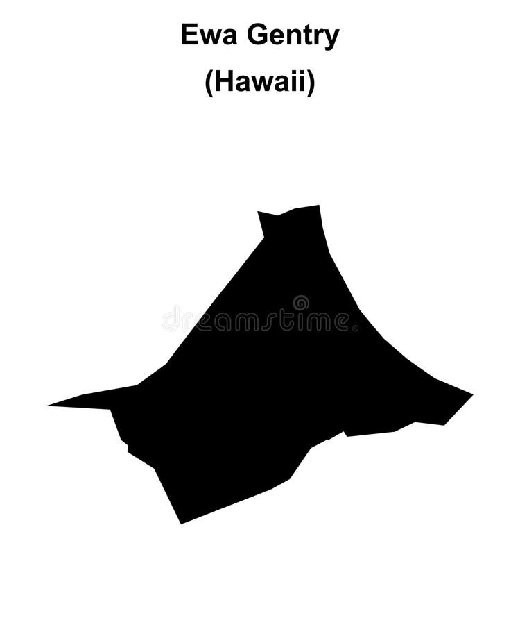 Mapa De Esquema De Gentry De Ewa Ilustración del Vector - Ilustración ...