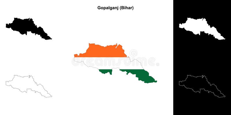 Mapa De Esquema De Gopalganj Ilustración del Vector - Ilustración de ...