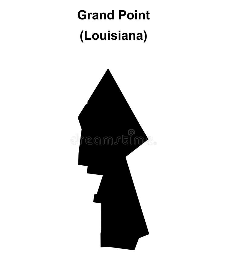 Mapa De Esquema De Grand Point Ilustración del Vector - Ilustración de ...