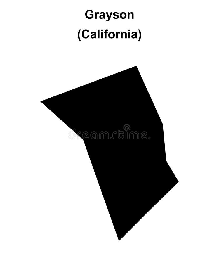 Mapa de esquema de Grayson ilustración del vector. Ilustración de ...