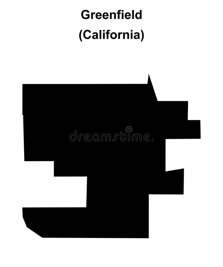 Mapa De Esquema De Greenfield Ilustración del Vector - Ilustración de ...