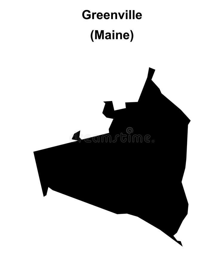 Mapa De Esquema De Greenville Ilustración del Vector - Ilustración de ...