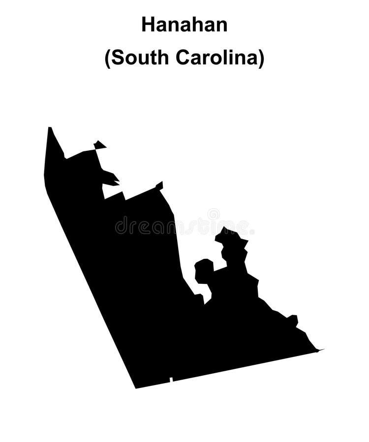 Mapa de esquema de hanahan ilustración del vector. Ilustración de ...