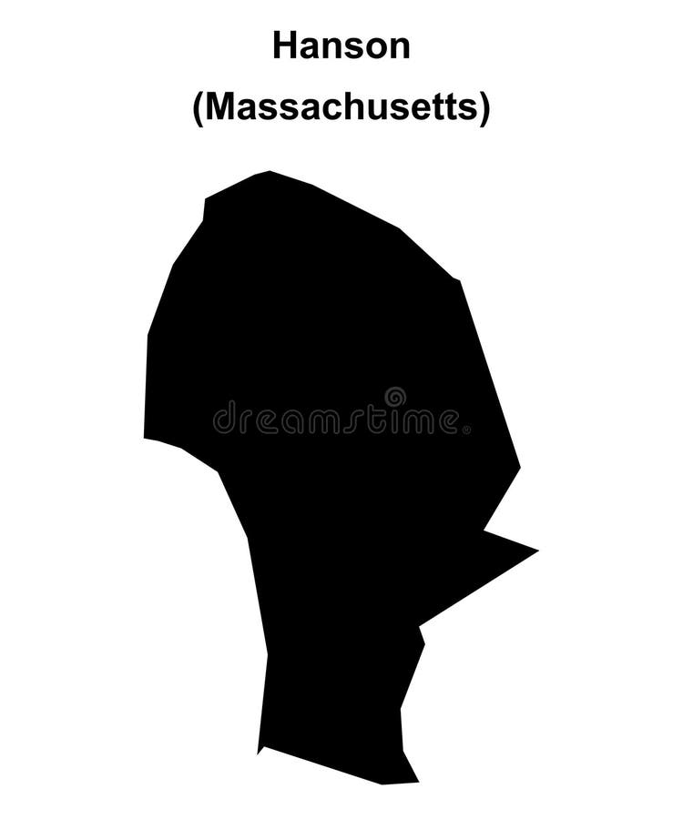 Mapa de esquema de hanson ilustración del vector. Ilustración de ...