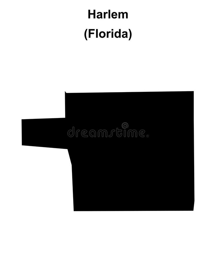 Mapa de esquema de Harlem ilustración del vector. Ilustración de ciudad ...