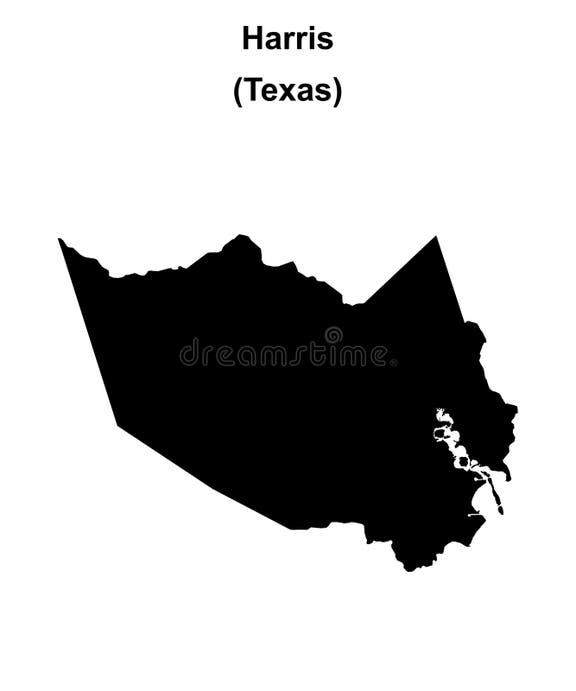 Mapa de esquema de Harris ilustración del vector. Ilustración de ...