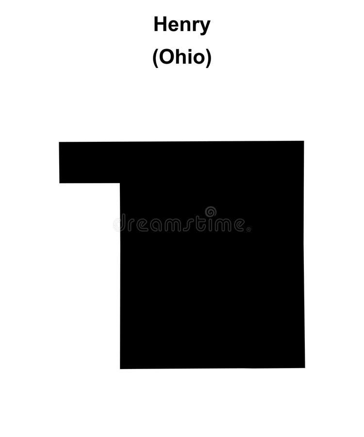 Mapa de esquema de Henry ilustración del vector. Ilustración de ...