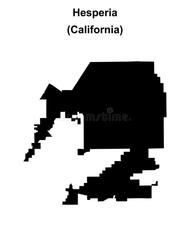 Mapa De Esquema De Hesperia Ilustración del Vector - Ilustración de ...