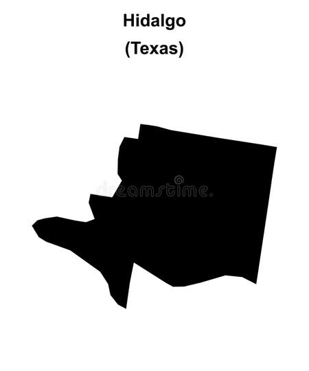 Mapa de esquema de hidalgo ilustración del vector. Ilustración de icono ...