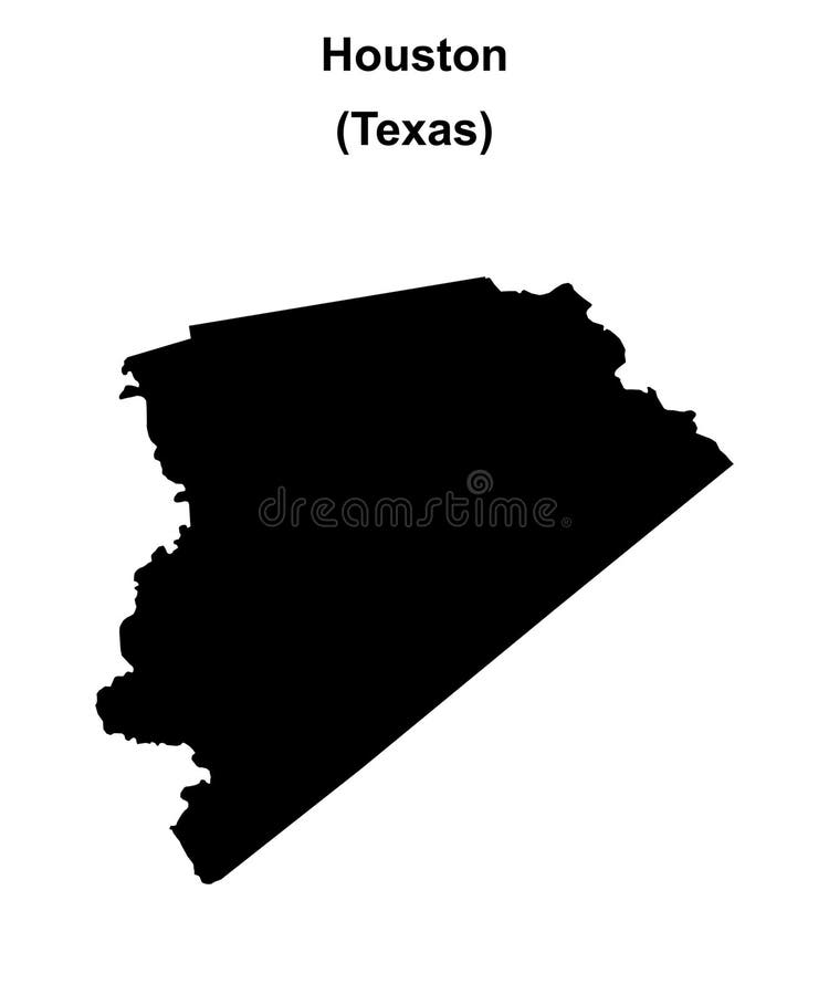 Mapa de esquema de Houston ilustración del vector. Ilustración de ...