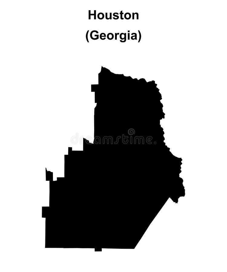 Mapa de esquema de houston ilustración del vector. Ilustración de ...