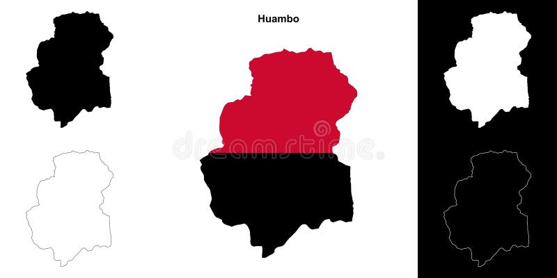 Mapa de esquema de huambo ilustración del vector. Ilustración de ...