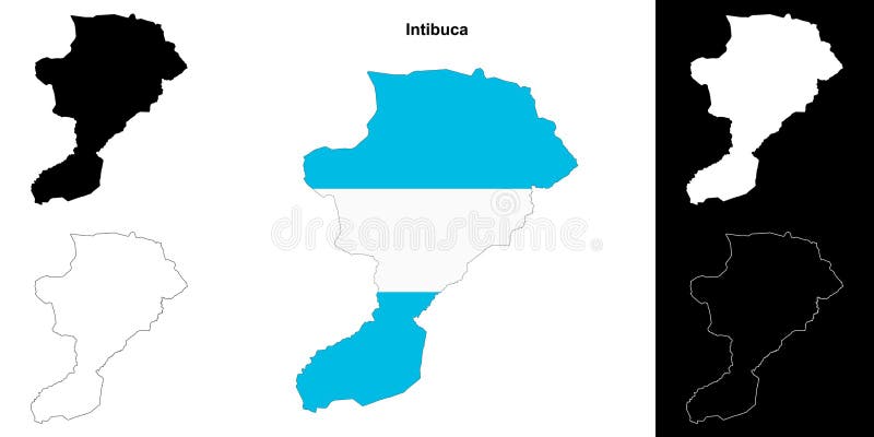 Mapa De Esquema De Intibuca Honduras Stock de ilustración - Ilustración ...