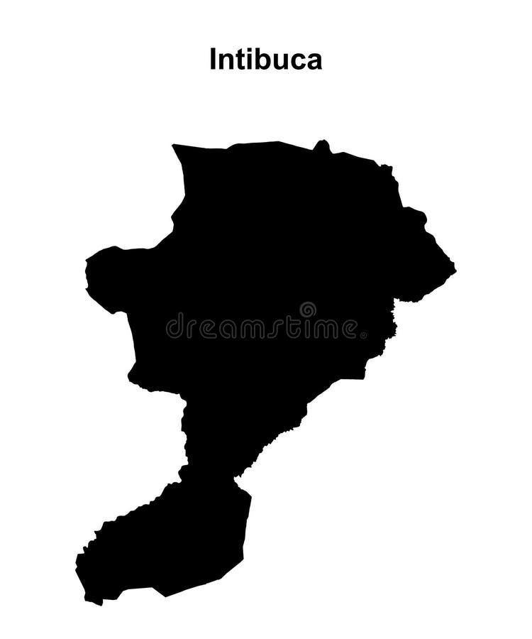 Mapa De Esquema De Intibuca Ilustración del Vector - Ilustración de ...