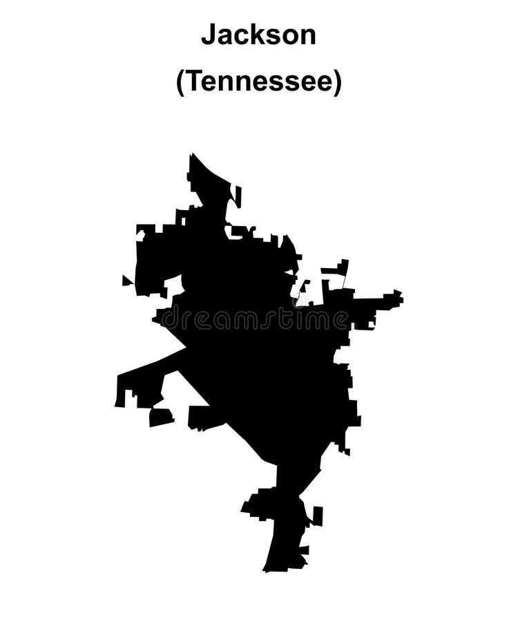 Mapa de esquema de jackson ilustración del vector. Ilustración de ...
