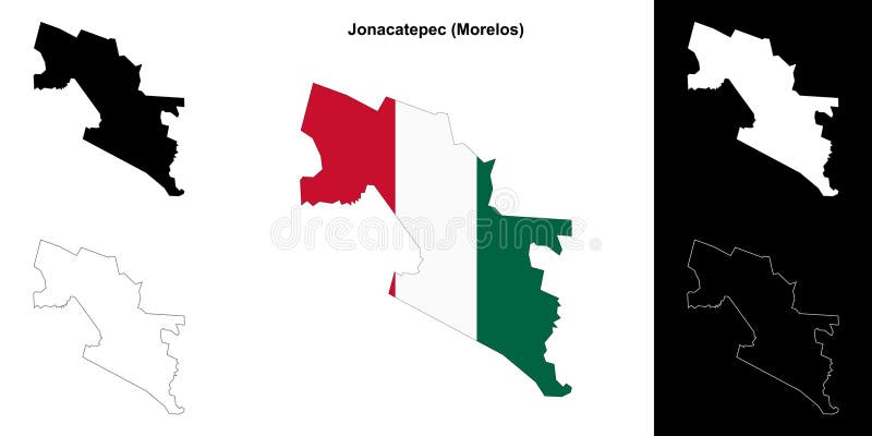 Mapa De Esquema De Jonacatepec Ilustración del Vector - Ilustración de ...
