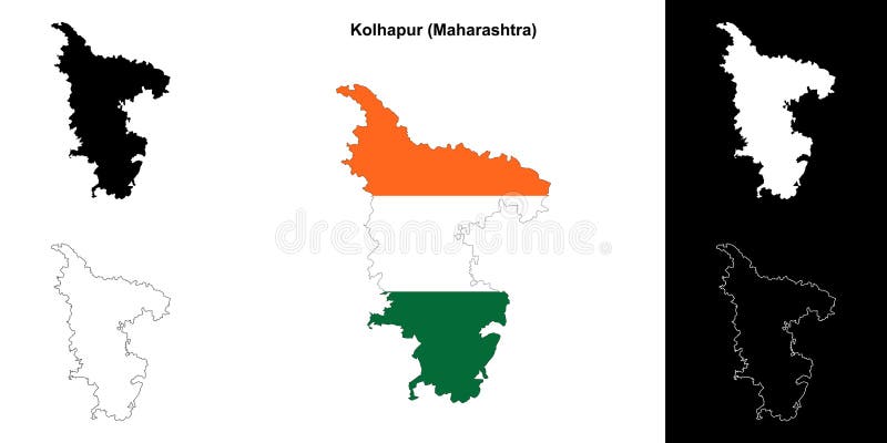 Kolhapur Map Ilustraciones Stock, Vectores, Y Clipart – (8 ...