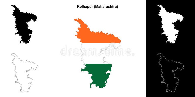Kolhapur Map Ilustraciones Stock, Vectores, Y Clipart – (8 ...