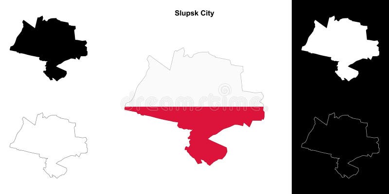 Mapa De Esquema De La Ciudad De Sluk Ilustración del Vector ...