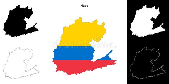 Mapa de esquema de la napo ilustración del vector. Ilustración de ...