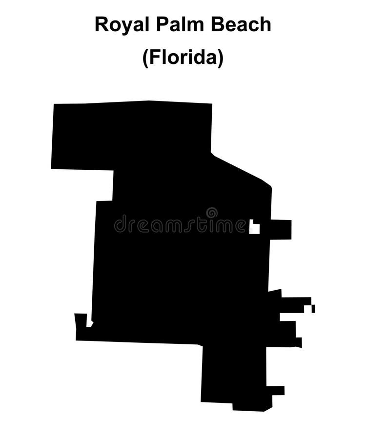 Mapa De Esquema De La Playa De Palma Real Ilustración del Vector ...