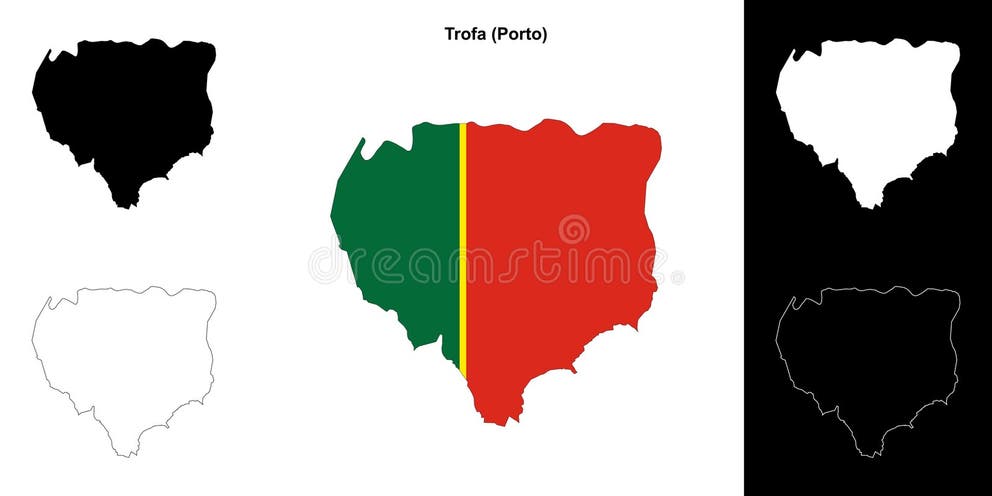 Mapa De Esquema De La Trofa Ilustración del Vector - Ilustración de ...