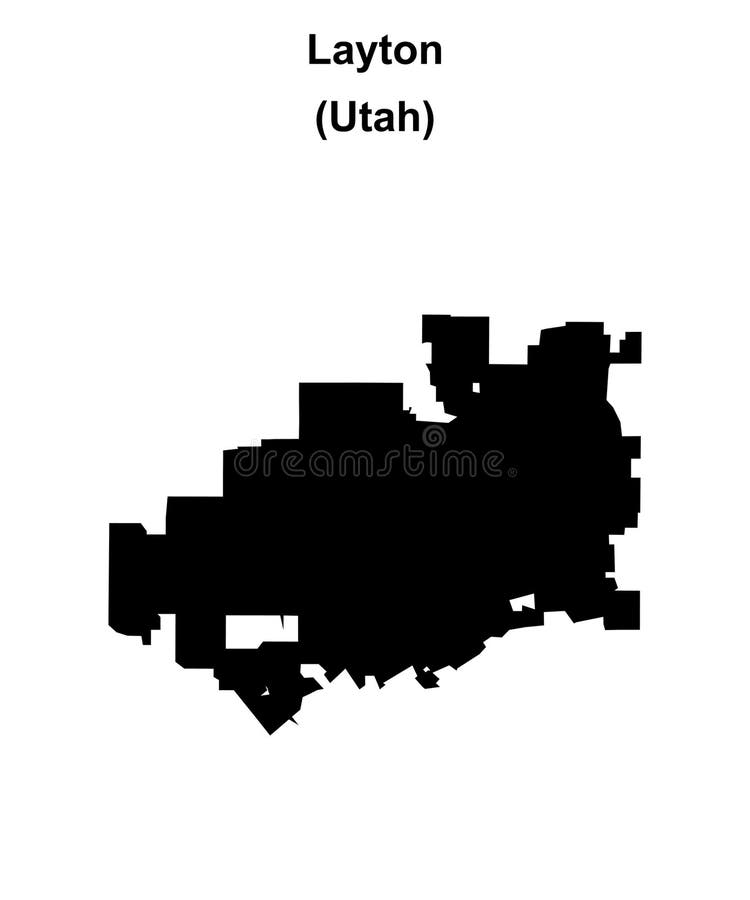 Mapa de esquema de layton ilustración del vector. Ilustración de forma ...