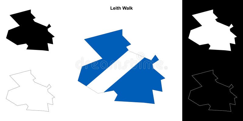 Mapa De Esquema De Leith Walk Ilustración del Vector - Ilustración de ...