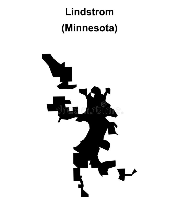 Mapa De Esquema De Lindstrom Ilustración del Vector - Ilustración de ...