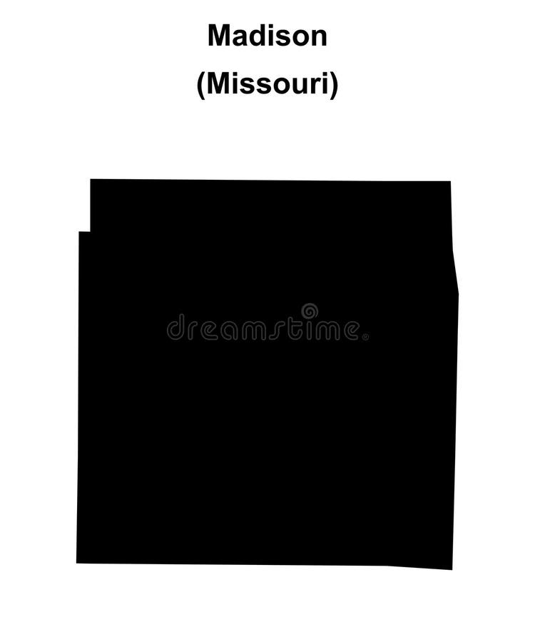 Mapa de esquema de Madison ilustración del vector. Ilustración de ...