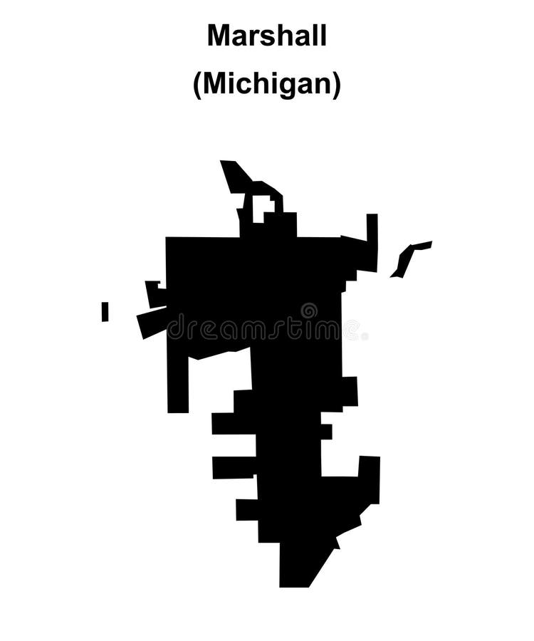 Mapa de esquema Marshall ilustración del vector. Ilustración de ...